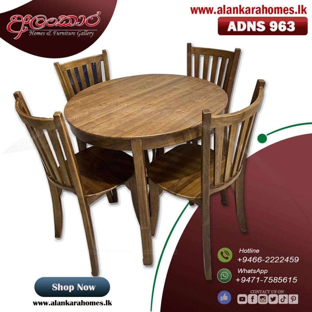 ADNS 963 Rounded Restaurant Dining Set – Alankarahomes.lk
