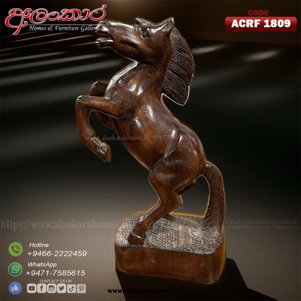 ACRF 1809 Jumping Horse Premium Wooden Craft – Alankarahomes.lk