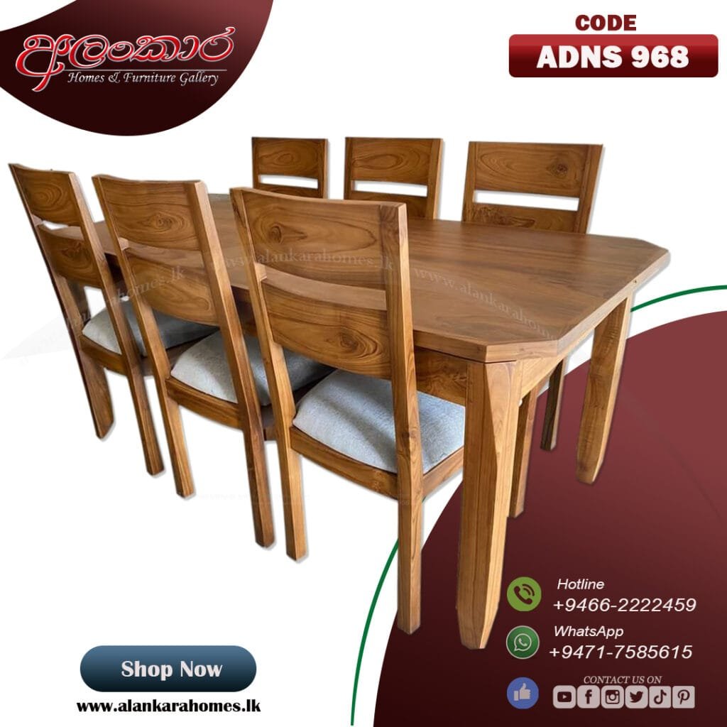 ADNS 968 Cristina Dining Set – Alankarahomes.lk