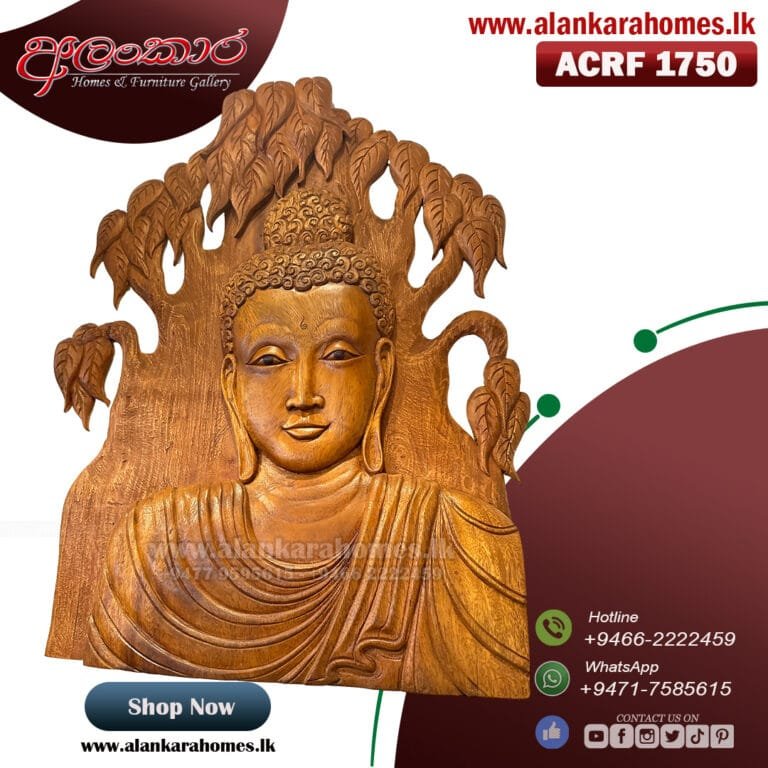 ACRF 1750 Bodhi Gautham Buddha Wooden Statue – Alankarahomes.lk