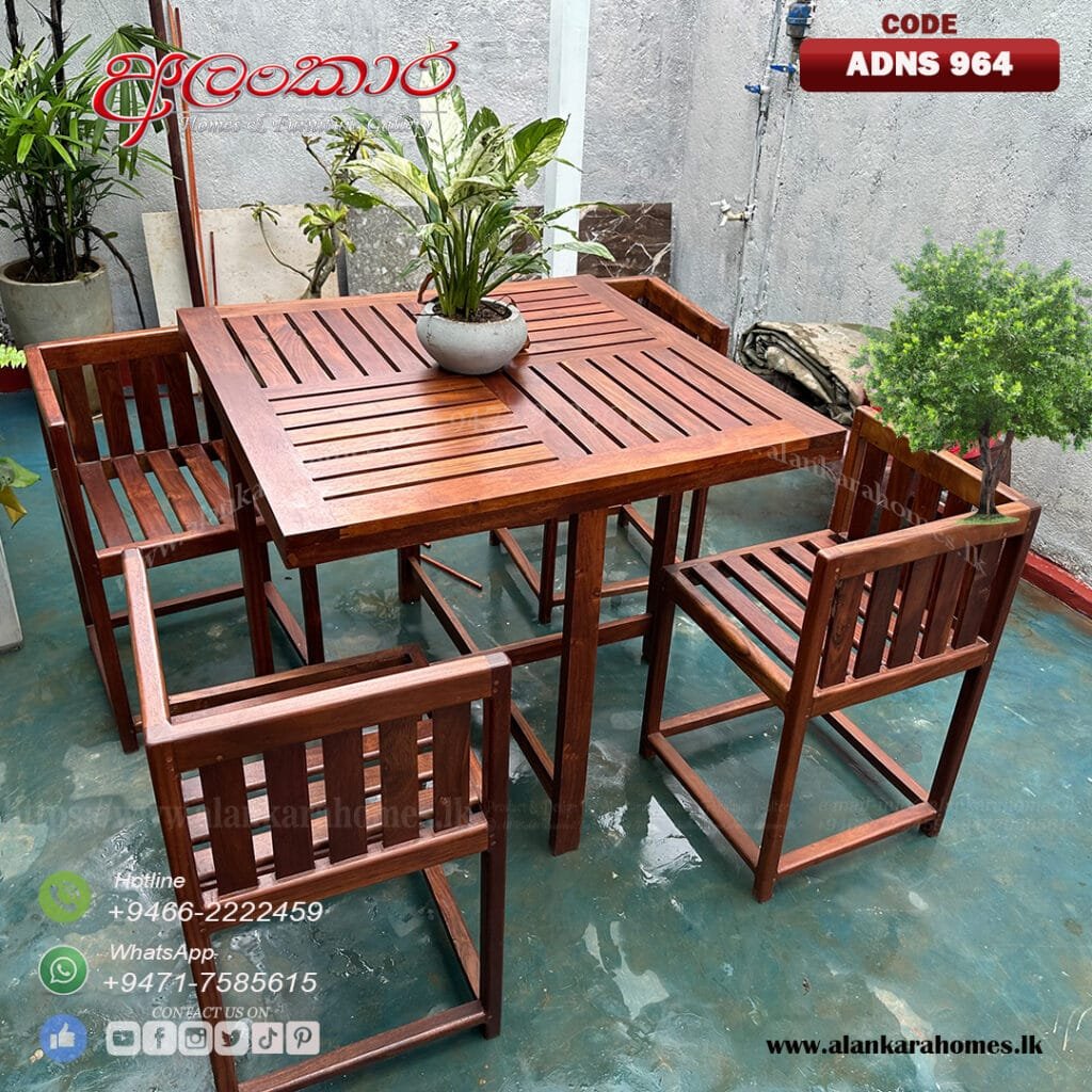 ADNS 964 Conner Dining Set Out Door – Alankarahomes.lk
