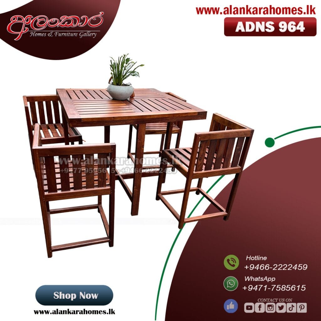 ADNS 964 Conner Dining Set Out Door – Alankarahomes.lk